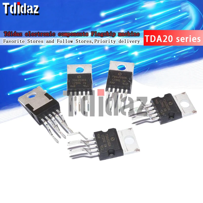 10pcs Tda2003 Tda2030 Tda2050 Lm317t Irf3205 E13009-2 Transistor To-220 ...