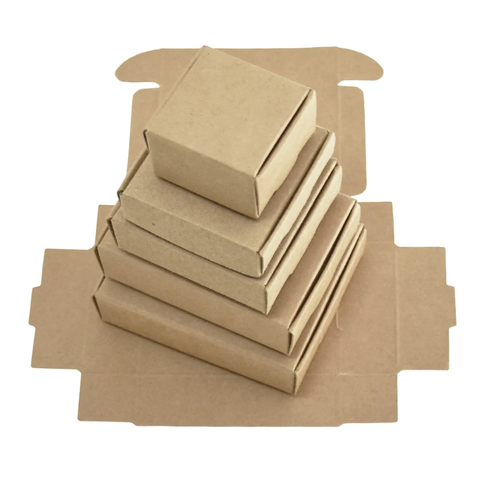 50Pcs Kraft Paper Airplane Box for Gift Party Packaging Reusable ...