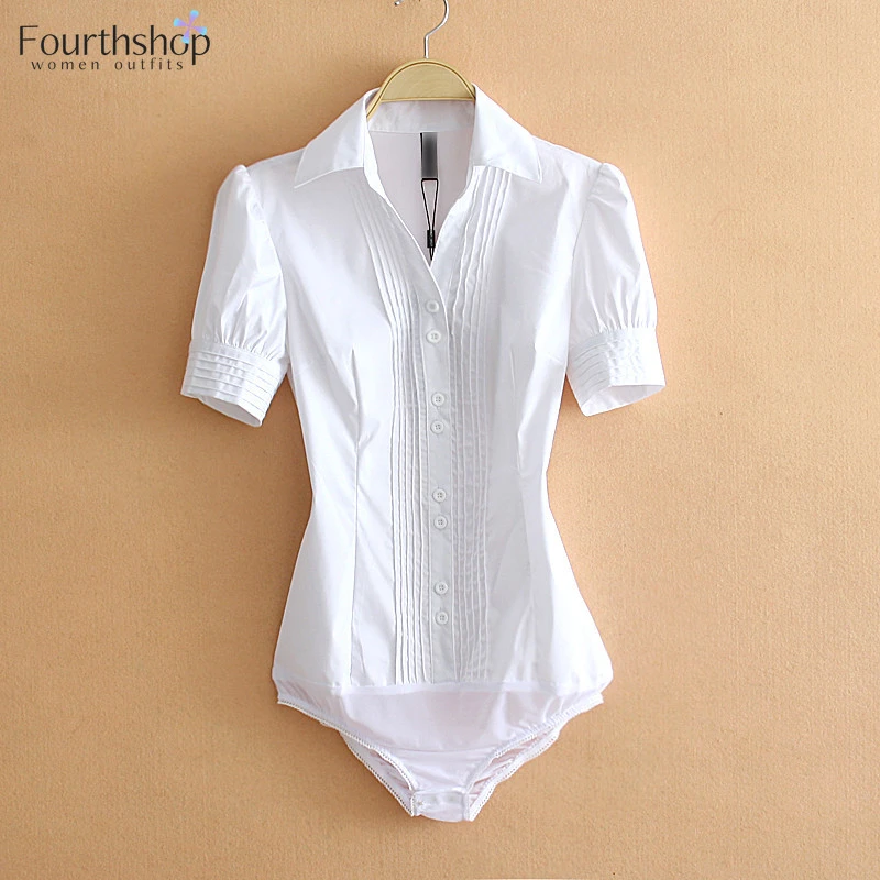Bodysuit Blouse Office Woman | Bodysuit Women Shirt Office | Blouse ...