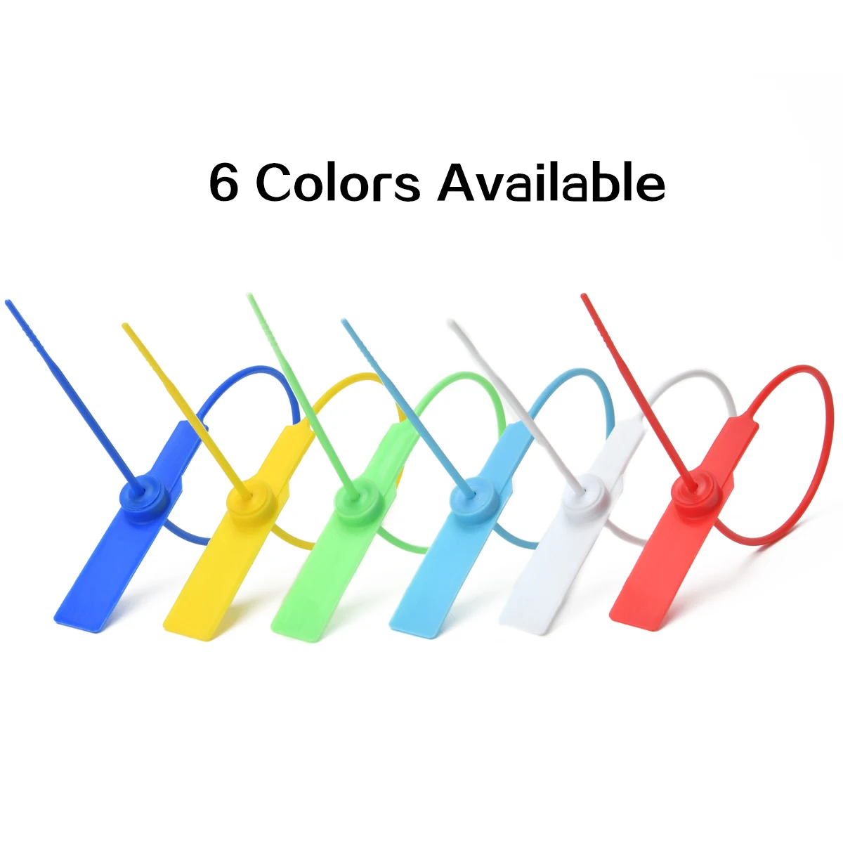 1000 Custom Logo Tag Numbered Zip Ties Plastic Security Seals Garment ...