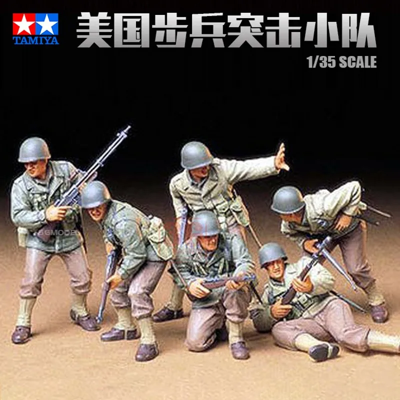 Tamiya 35192 1/35 Scale U.S. Army Assault Infantry ชุดทหาร Miniatures ...