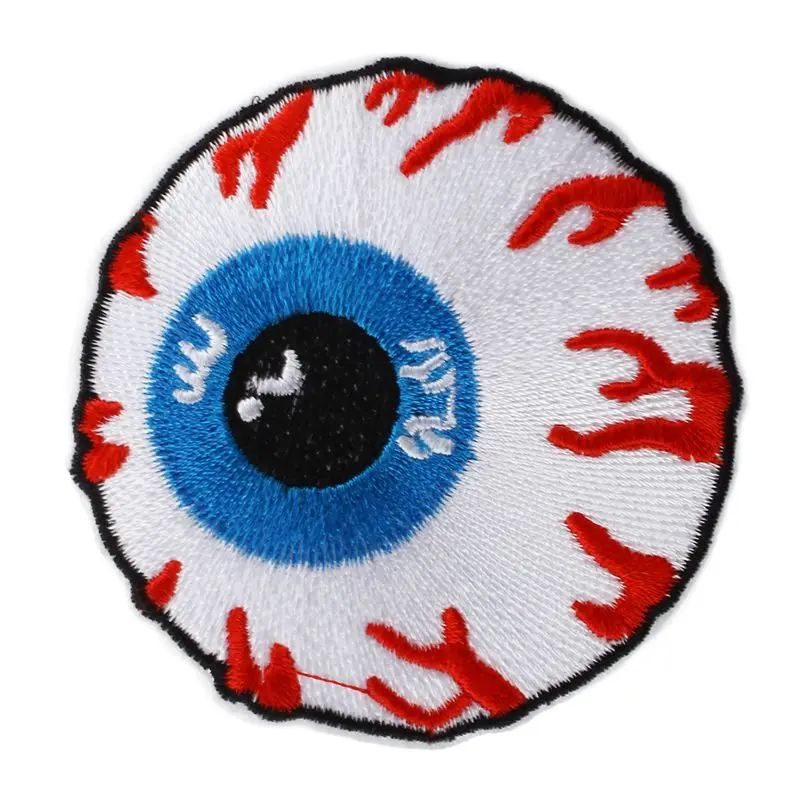 JEYL Crafts New 1 Pc Eyeball Embroidered Iron On Applique Motif Patch|Patches| - AliExpress