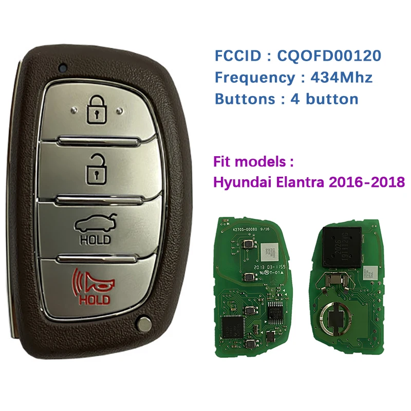 CN020148-Smart-Key-8A-Chip-FCC-ID-CQOFD00120-For-Hyundai-Elantra-2016 ...