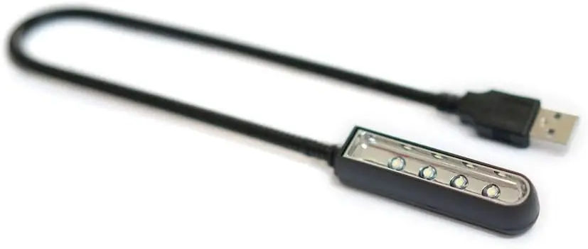 0.5W 12 Volt 18 Inch Flexible LED Console Lamp for Reading, PC ...