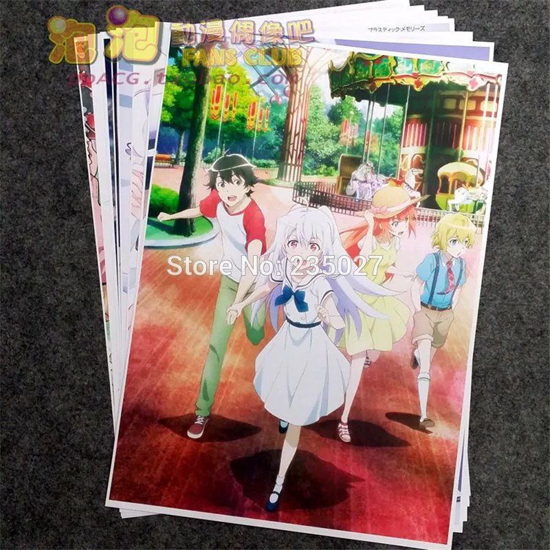 8 개/대 애니메이션 플라스틱 메모리 포스터 Isla Kinushima Michiru Miru Eru 벽 그림 거실 A3 필름 포스터 선물|스티커| - AliExpress