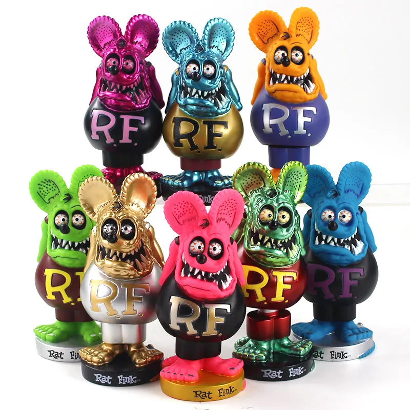 18cm-Rat-Fink-Bobble-Heads-Crazy-Mouse-RF-Ratfink-PVC-Action-Figure ...