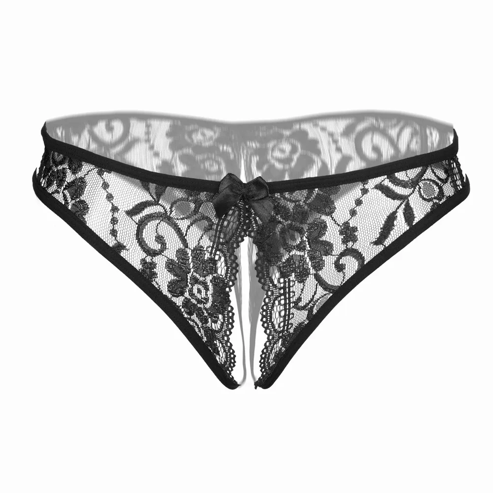 Bragas de encaje para mujer, ropa interior de cintura baja, Tanga ...