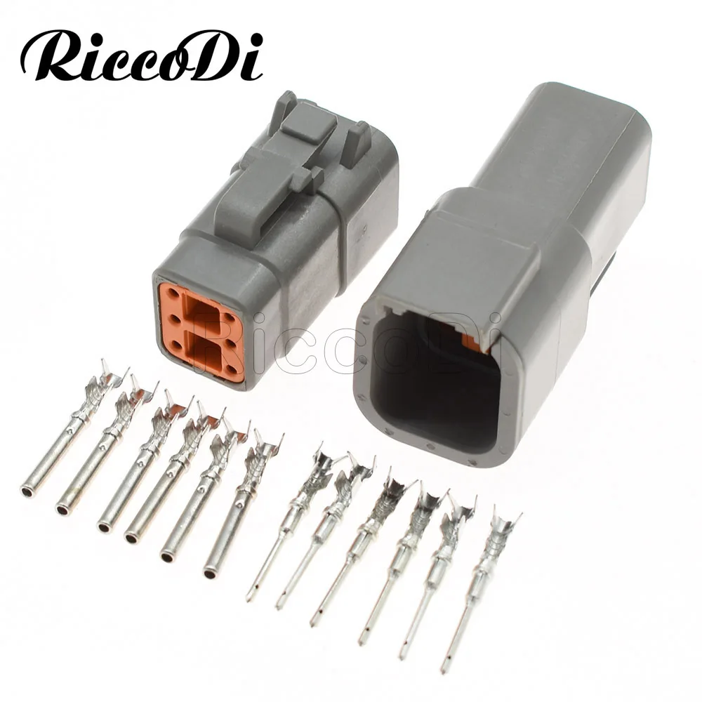 1-20-Sets-DTM-6Pin-Auto-Waterproof-Electrical-Connector-Plug-Sealed ...