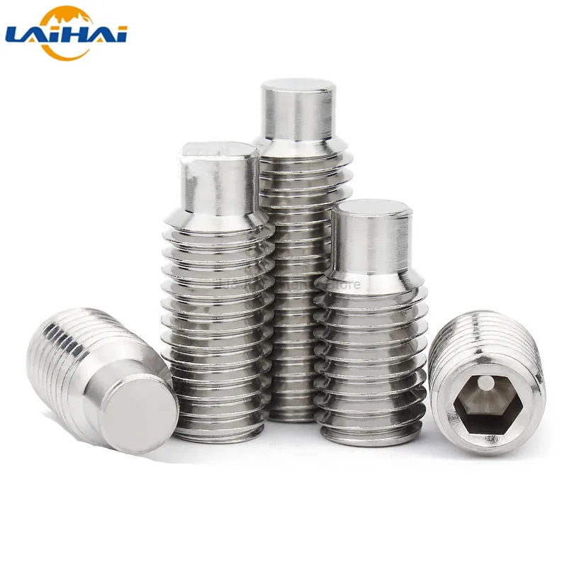 10/50pcs M3 M4 M5 M6 M8 DIN915 304 acciaio inossidabile testa a brugola ...