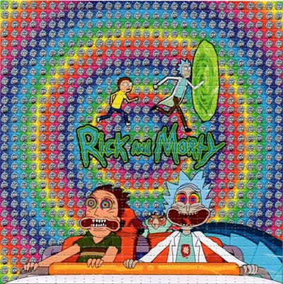 Psicodélico lsd ácido livre blotter arte impressão trippy perfurado ...
