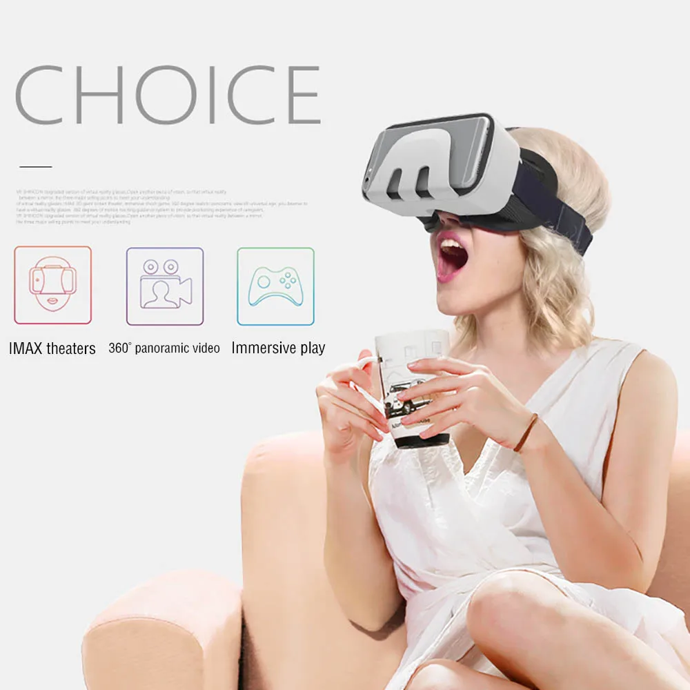 3D VR Glasses VR SHINECON 3D VR Headset แว่นตาเสมือนจริงสำหรับสมาร์ทโฟน ...
