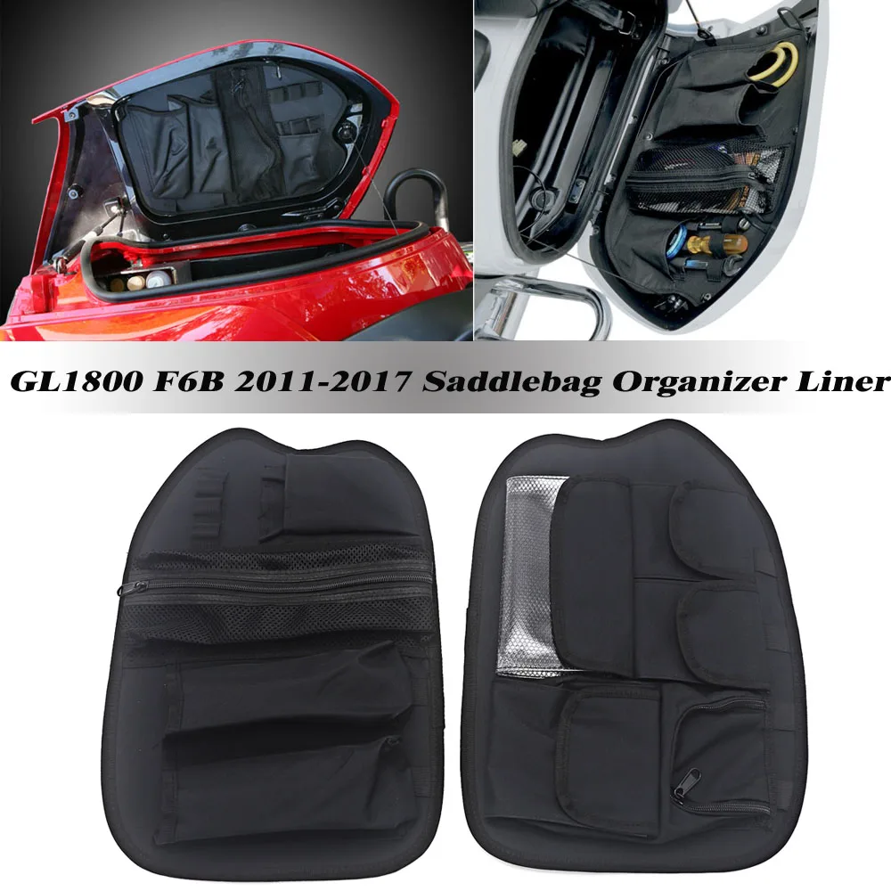 For HONDA Gold Wing GL1800 GL 1800 F6B Trunk Lid Saddlebag Organizer ...