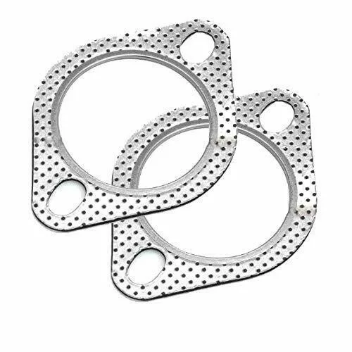 2 Bolt Flange Gasket 2* 3\" Inch 76mm Downpipe Exhaust Metal Multi Layer