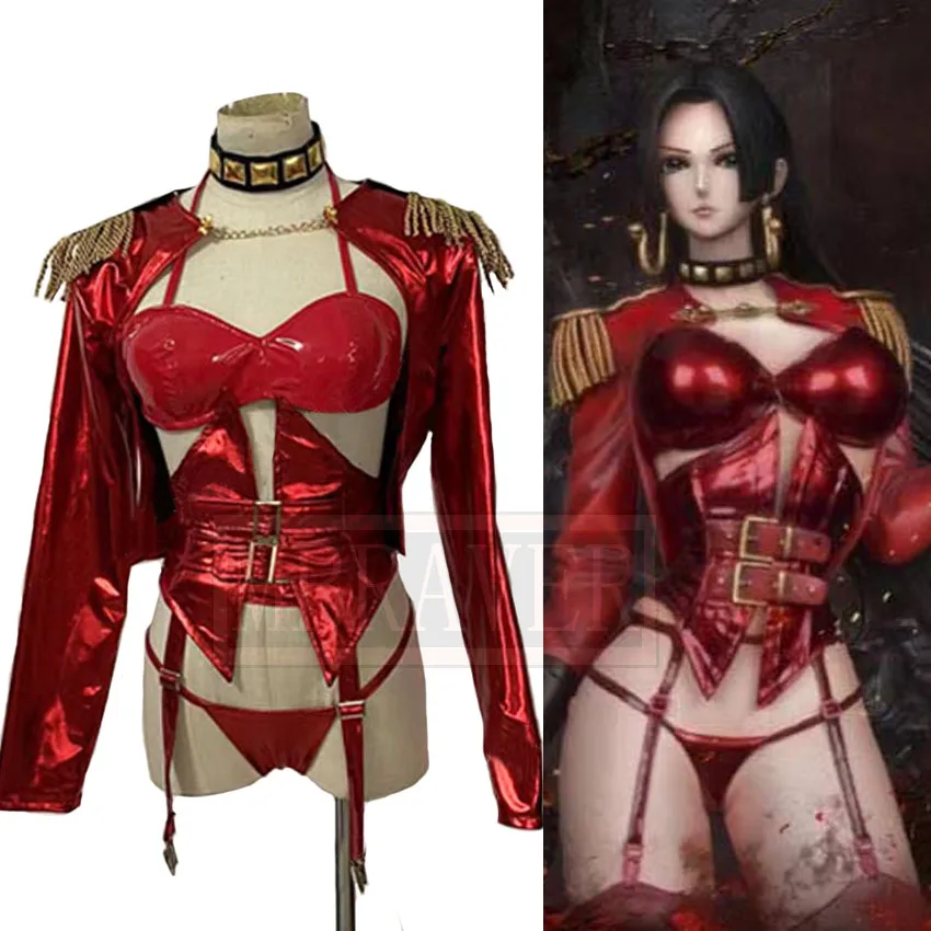 One Piece Boa Hancock Sexy Beach Bikini Racing Suits Cosplay Costume Halloween Christmas Party ...