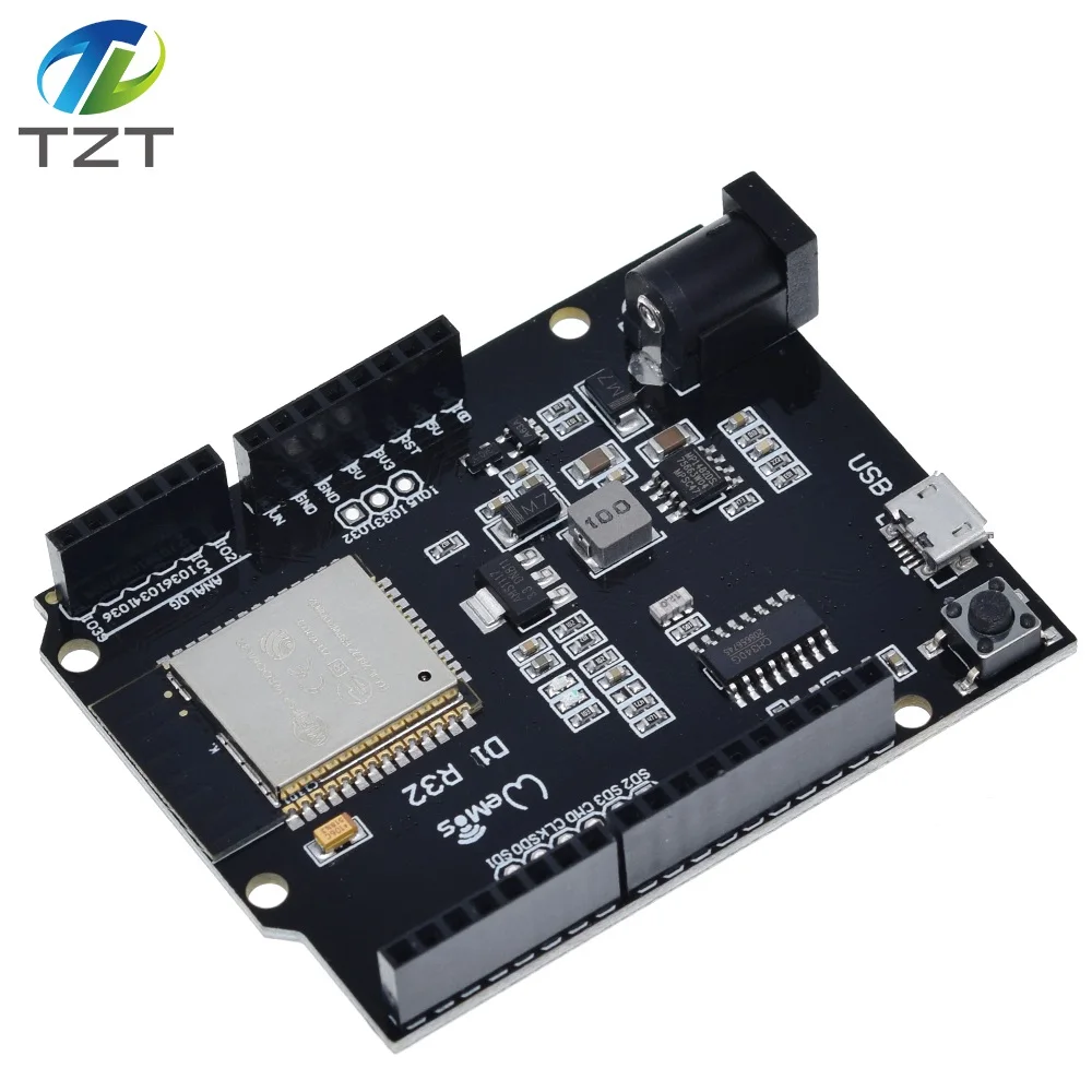 HiLetgo UNO R3 D1 R32 ESP32 ESP-32 CH340G WiFi Bluetooth, 51% OFF