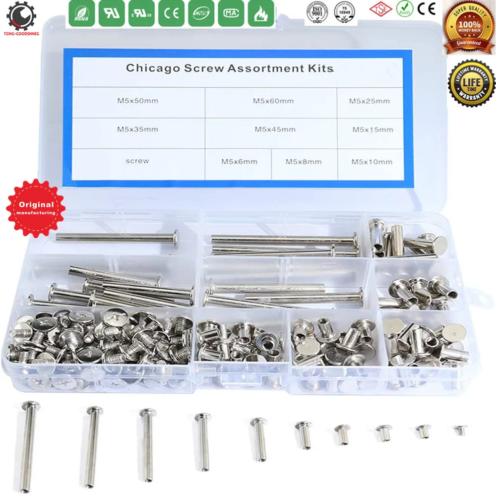 Phillips Chicago Screws Binding Screw Posts,m5x5-150mm,book Screws ...