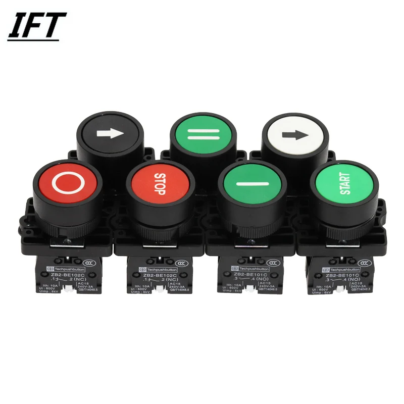 22Mm Start Stop Knop Met De Pijl Symbool XB2 Platte Touch Schakelaar ...