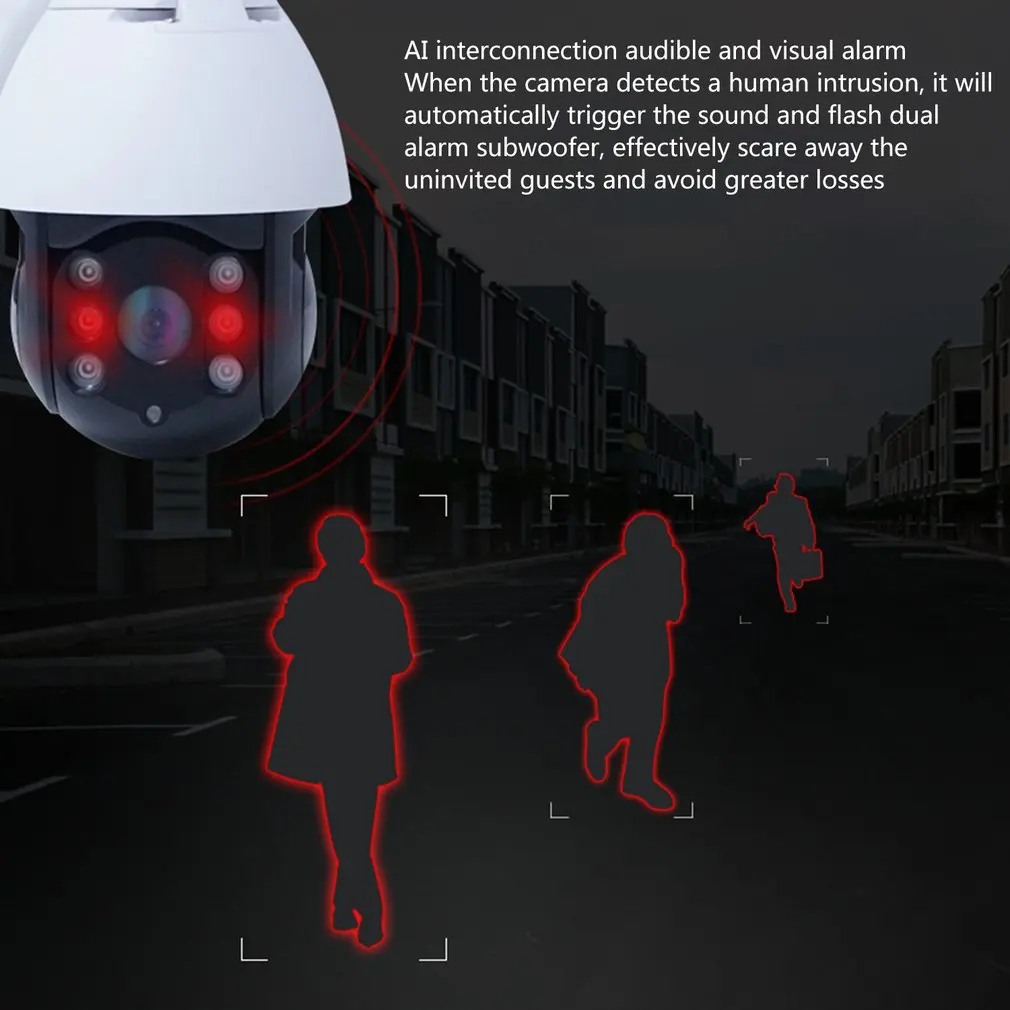 Human Tracking Cctv Camera Outdoor 1080P Dome Ptz Surveillance Camera ...