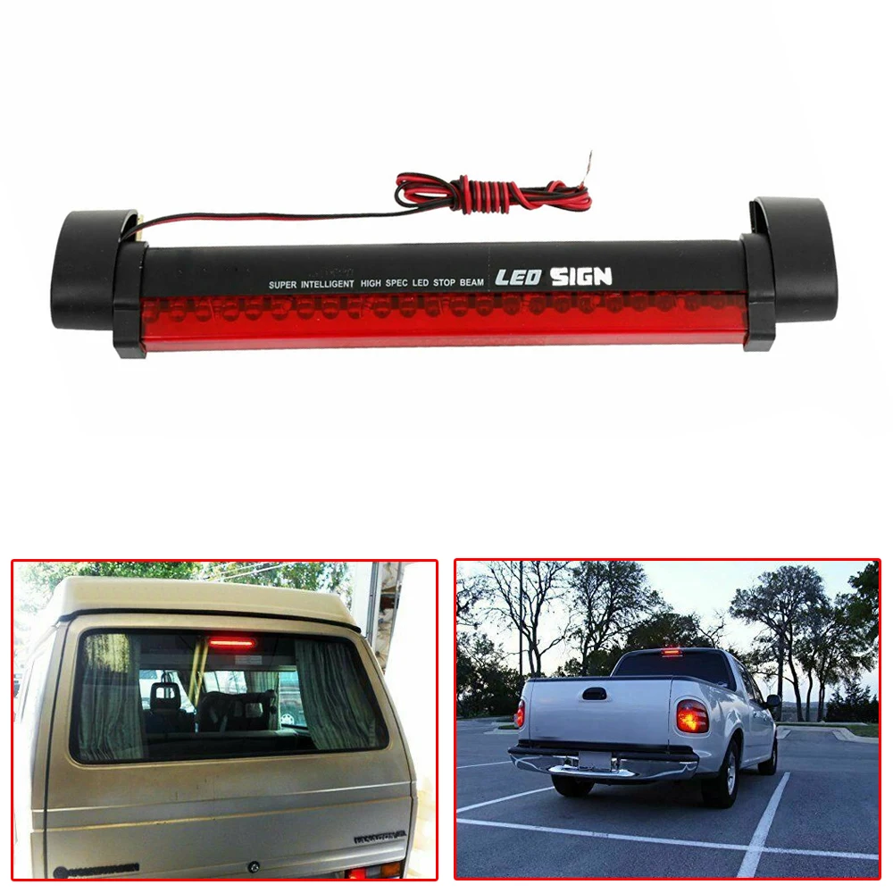 12V-24-LED-Car-High-Mount-Stop-Rear-Tail-Warning-Light-Lamp-Red-Auto ...