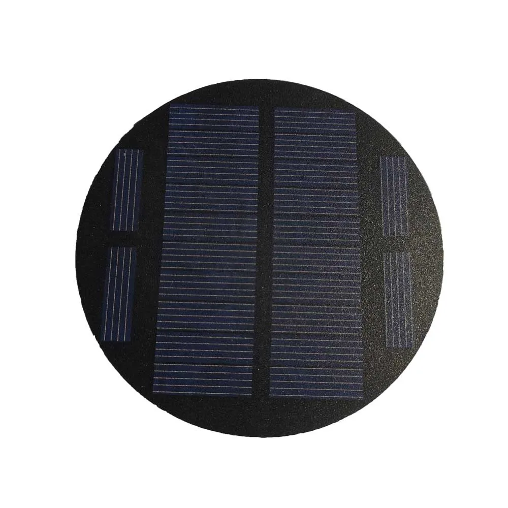 0.42w 70ma 6v Round Solar Panel Diameter 90mm Thickness 2mm Fibreglass ...