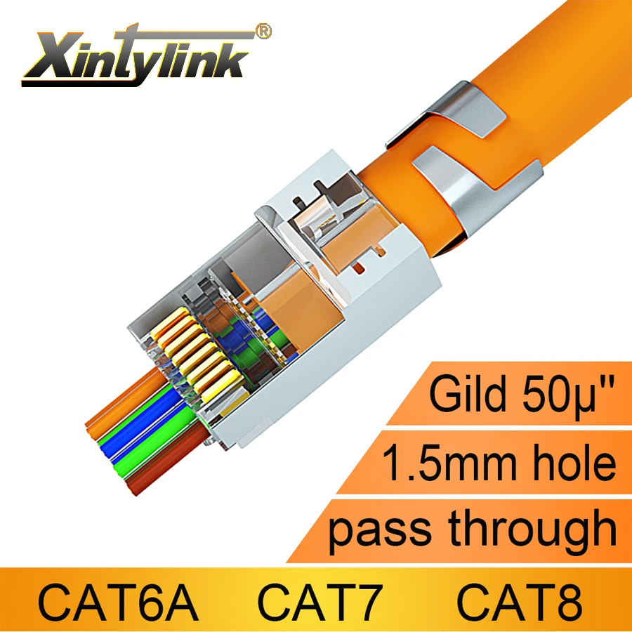 Shielded Ftp Cat7 Rj45 Connector | Connector Rj45 Cable Stp | Stp Cat6 Cable Connector ...