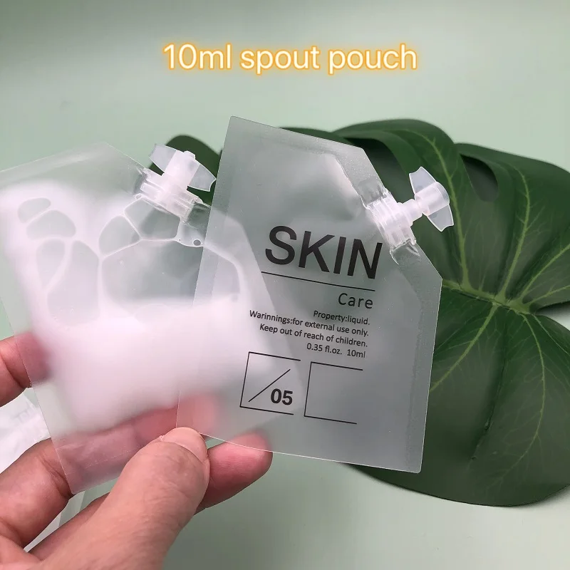 10pcs Clear Reusable Leakproof Refillable Pouches Cosmetic Containers ...