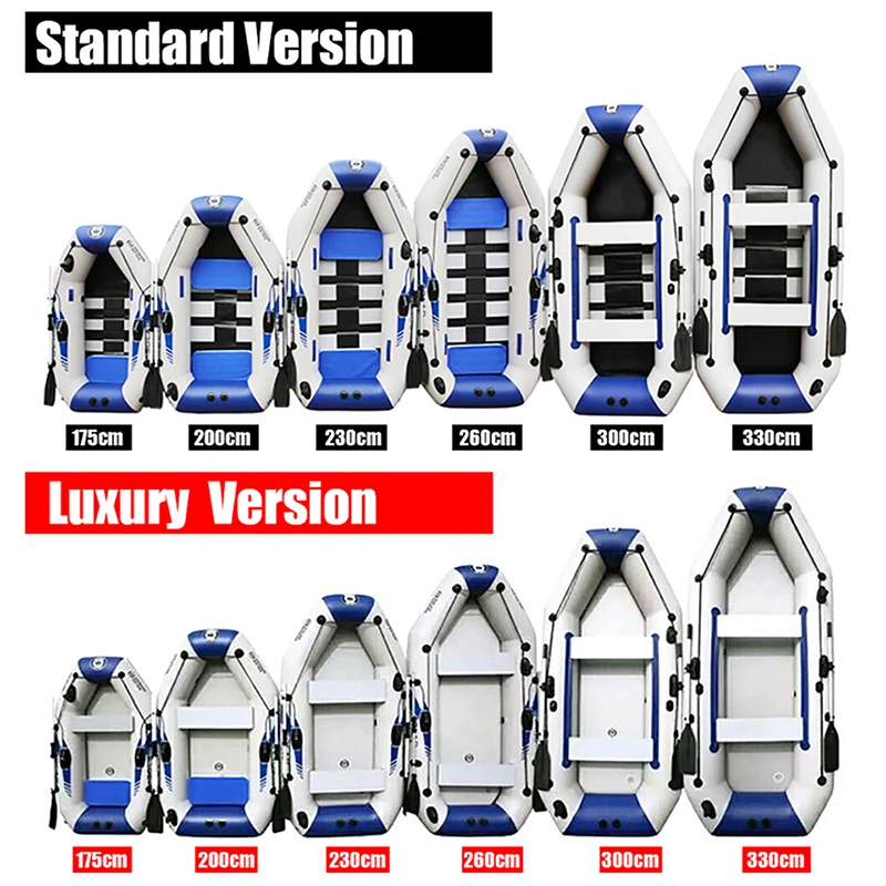 2 Person Inflatable Rowing Boat 0.7mm PVC Material Laminated Wear ...