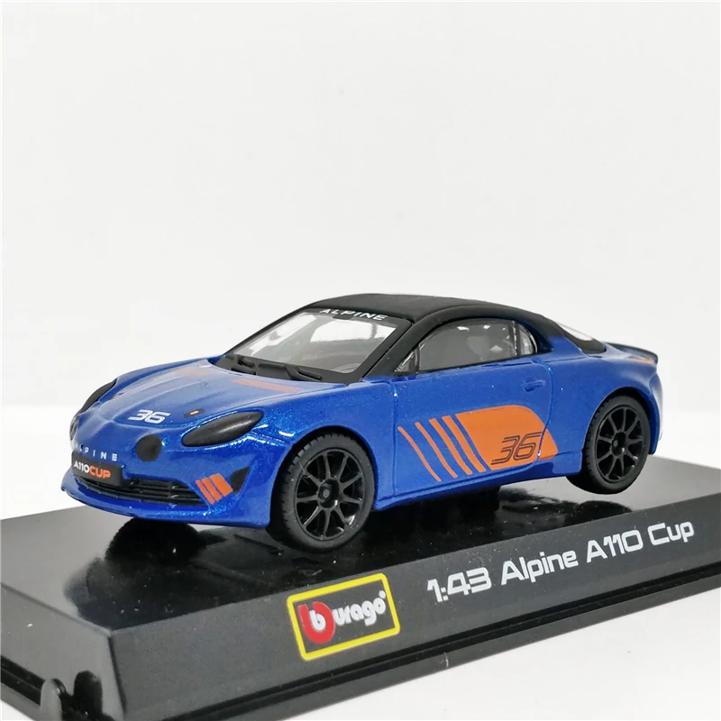 Bburago 1:43 Alpine A110 Cup 2019 Racing Diecast Model Car - Railed ...