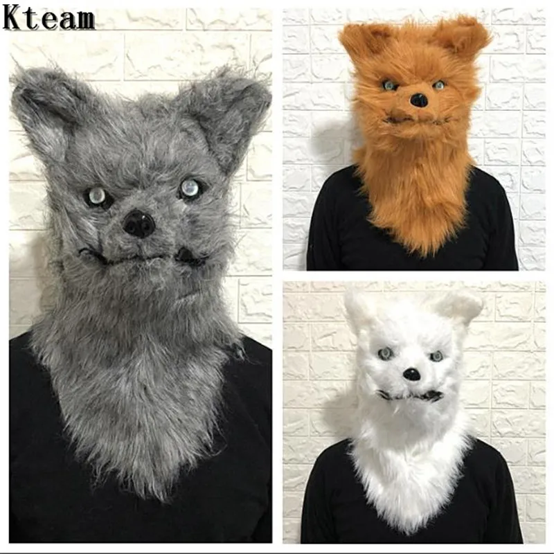 Horror Teddy Bear Mask Masquerade Scary Plush Mask Halloween ...