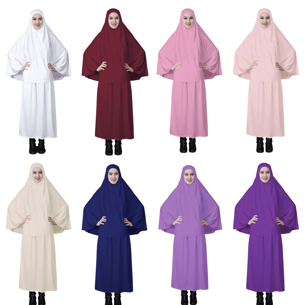 Ropa de oración musulmana de Ramadán para mujer, conjunto de 2 piezas ...