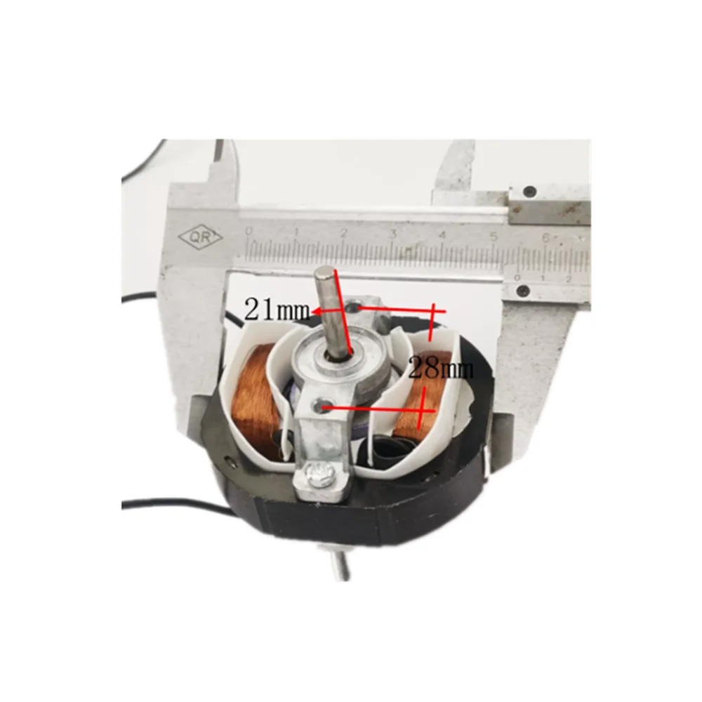 YJ58 CW clockwise 2 Poles 4mm Shaft Dia 2600RPM Shaded Pole Motor ...