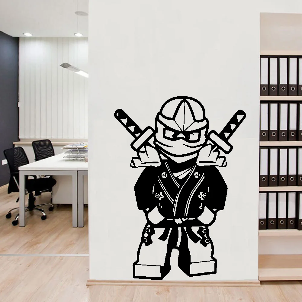 New Wall Stickers Ninja Decals For Kids Rooms Sticker Vinyl Wall Art ...