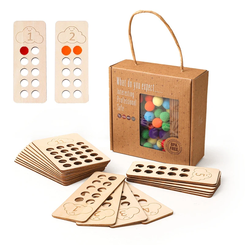 10pc/20pcs 1set Montessori 1-20 Number Boards Montessori Counting ...