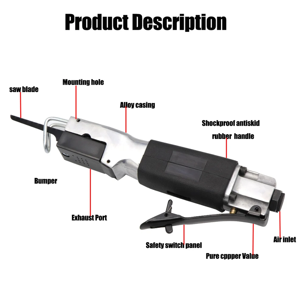 Reciprocating Air Pneumatic Saw File Saw, Hacksaw Blade