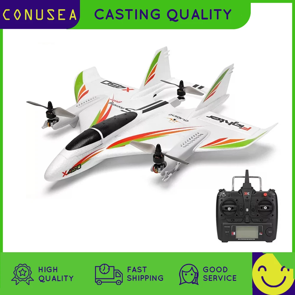Wltoys X450 Rc Plane Aircraft 6Ch 3D/6G Brushless Motor 2.4G Remote ...