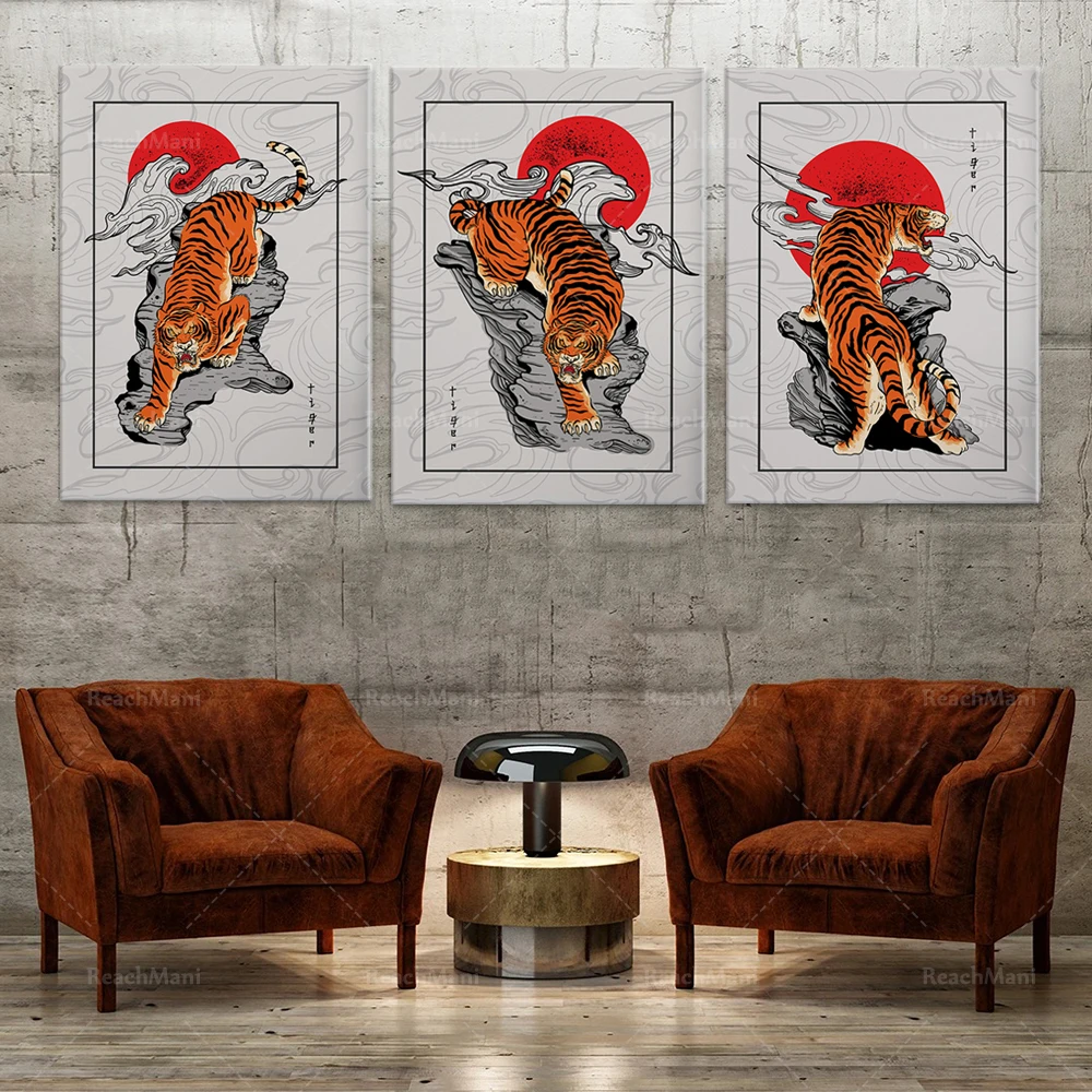 Japanese Traditional Tiger Art