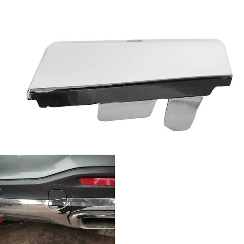 1678853905 Chrome Car Rear Bumper Tow Hook Cover Cap Towing Hole Lid ...
