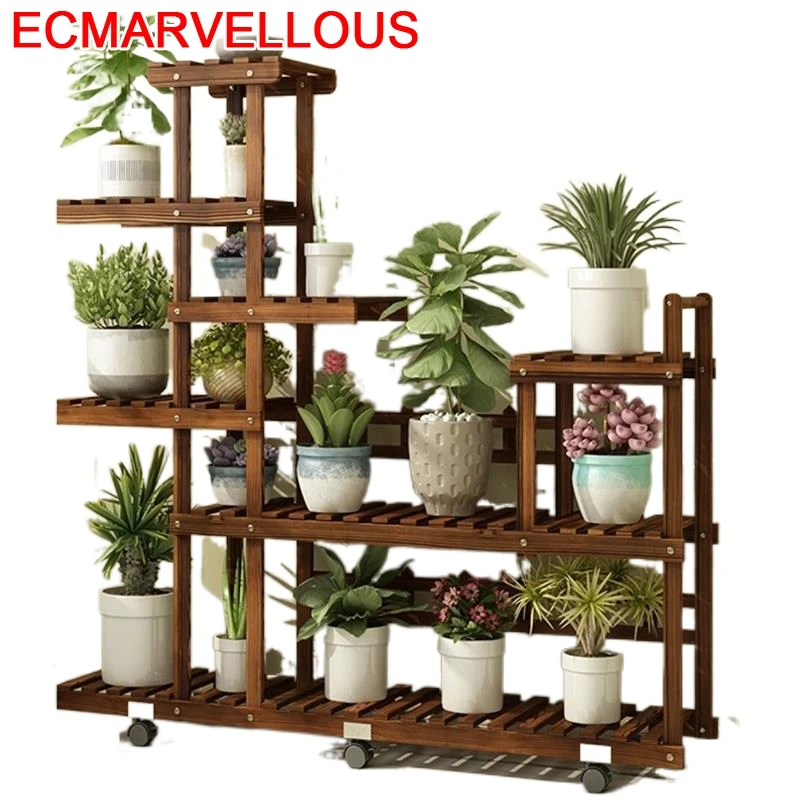 Repisas de madera Repisa Mueble Para Plantas Rak Bunga, estantes de ...