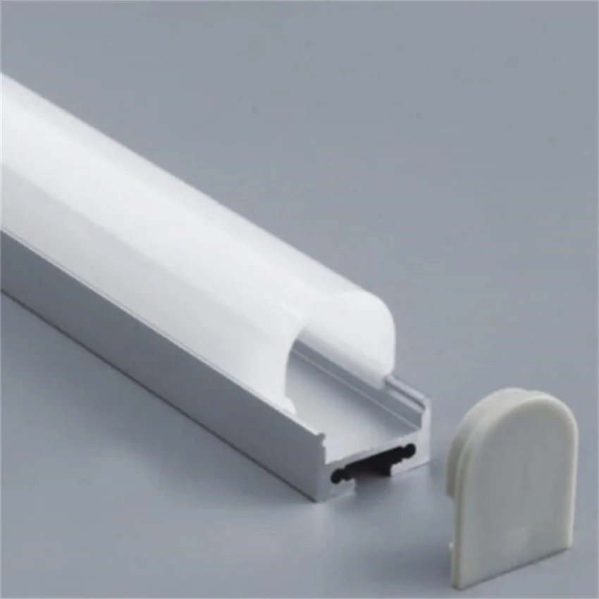 Free Shipping Led Aluminum Profile with Clear Cover or Milky Diffuse ...