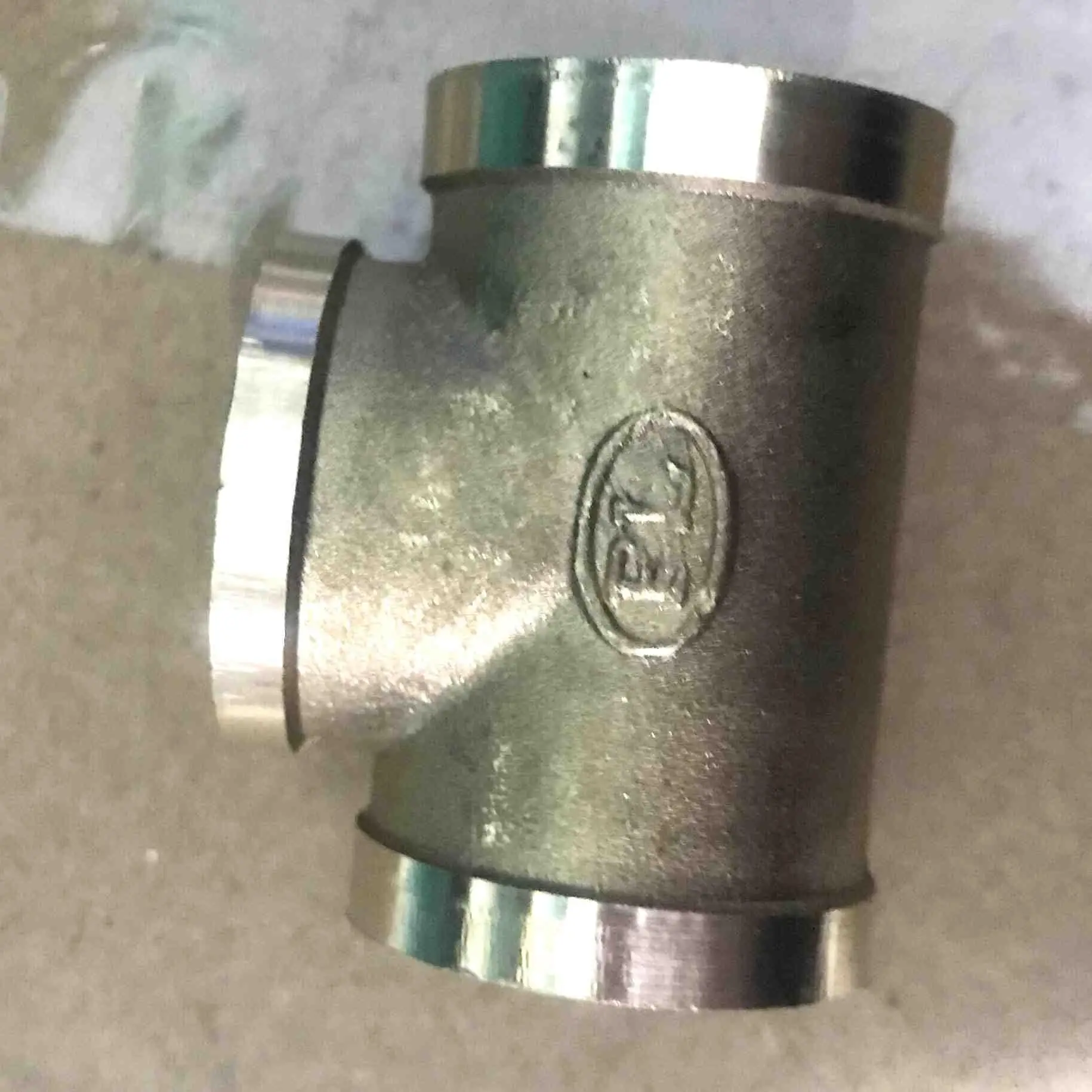 TEE 3 WAY ทองเหลืองตัวเชื่อมต่อท่อ 1/2 "BSP หญิงเท่ากับสำหรับน้ำการใช้ ...