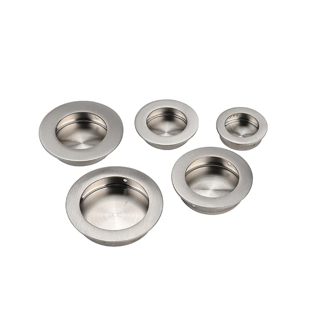 4Db 304 Rozsdamentes Acél Süllyesztett Ujjbetét Tolóajtó Fogantyú Lapos ...