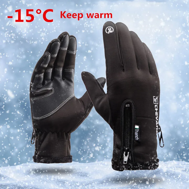 Winter-Cold-proof-Unisex-Waterproof-Winter-Gloves-Cycling-Fluff-Warm ...