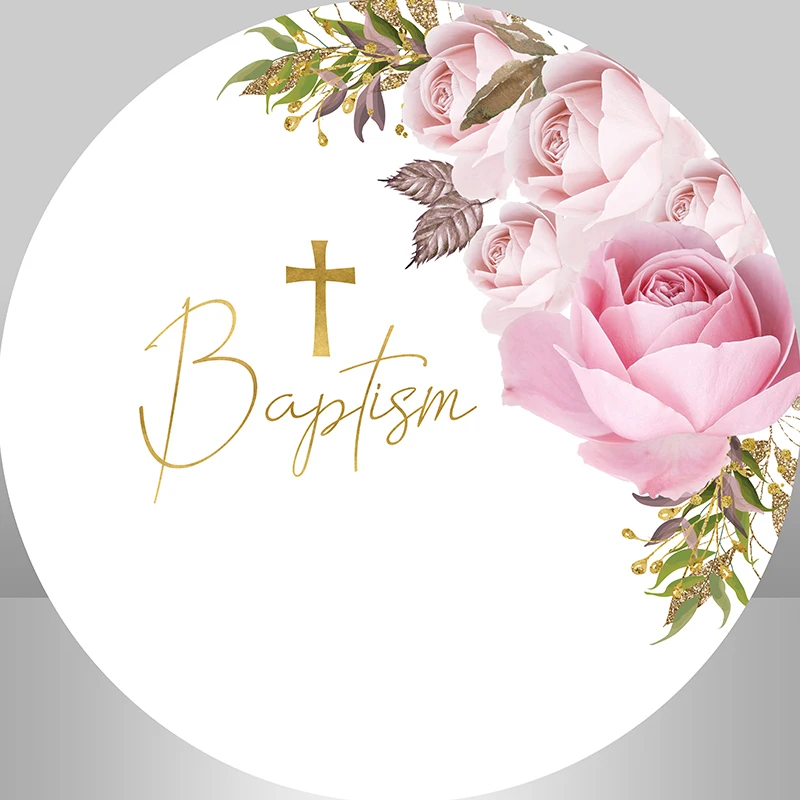 Pink Baptism Cross