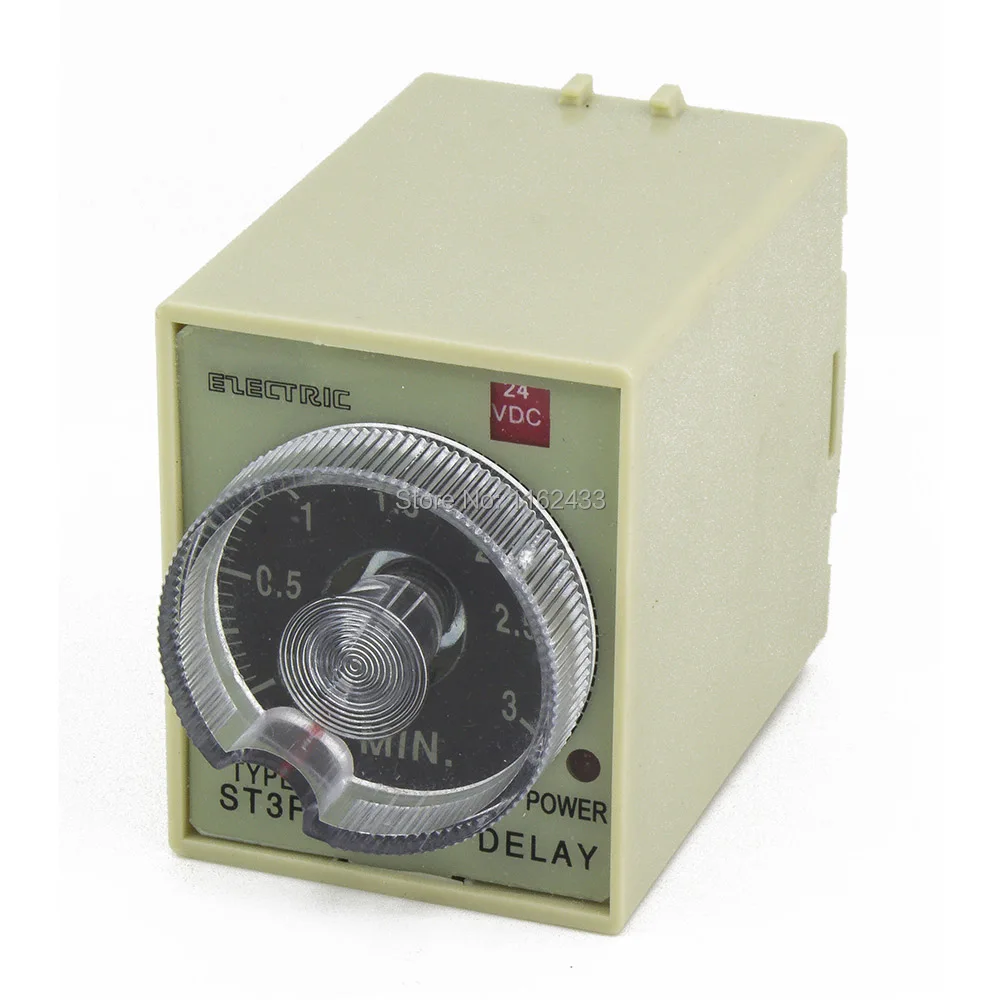 ST3PF 3min off delay SPDT time relay AC 220V 110V AC/DC 24V 12V delay ...