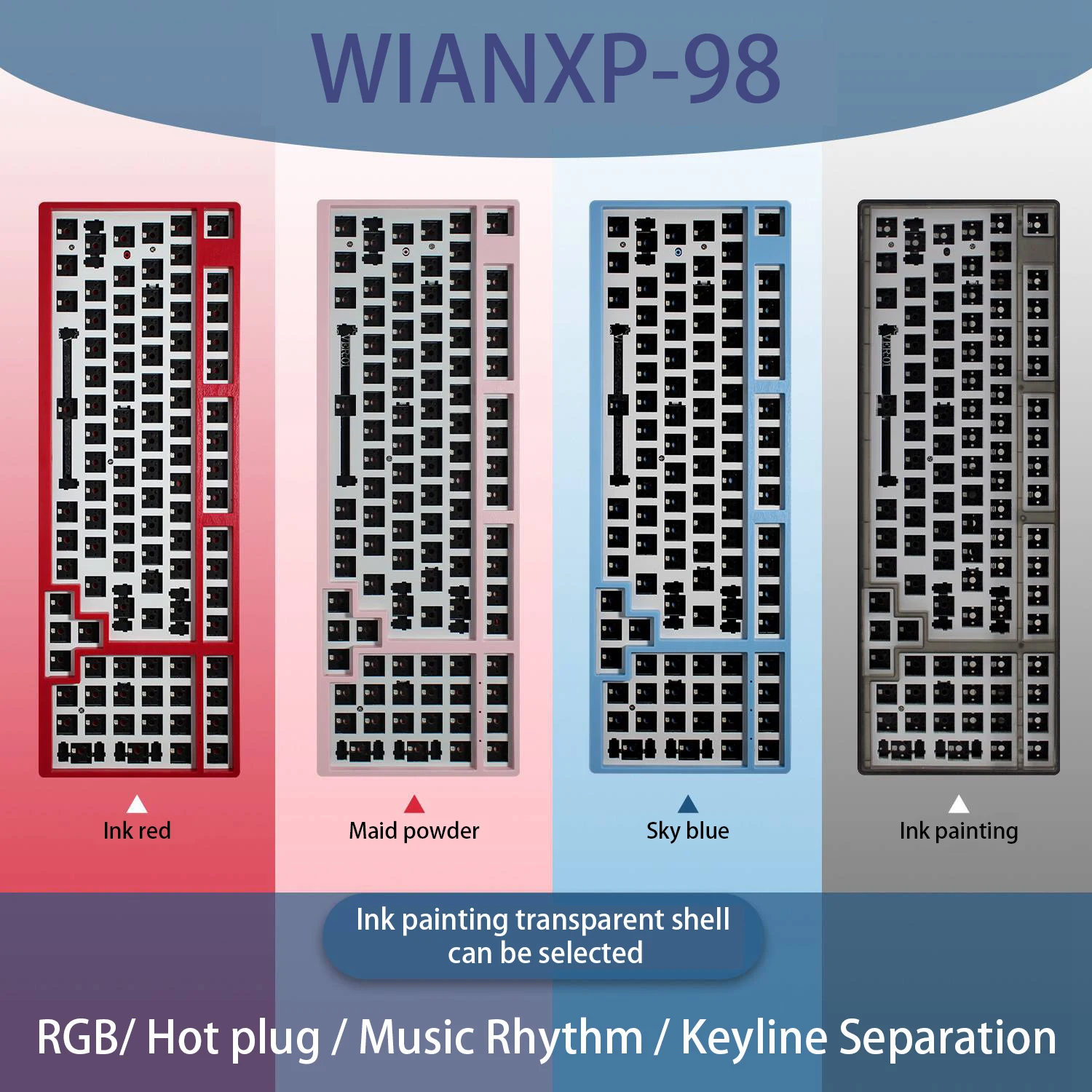 Mechanical Keyboard 980 DIY base kit, Hotswap DIY Keyboard Customized ...