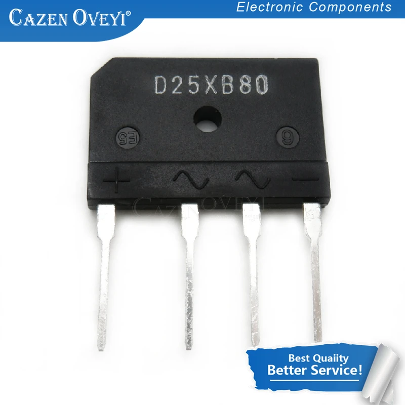 5pcs/lot D25XB60 D25SB60 D25XB80 D25SB80 ZIP 4|วงจรรวม| - AliExpress