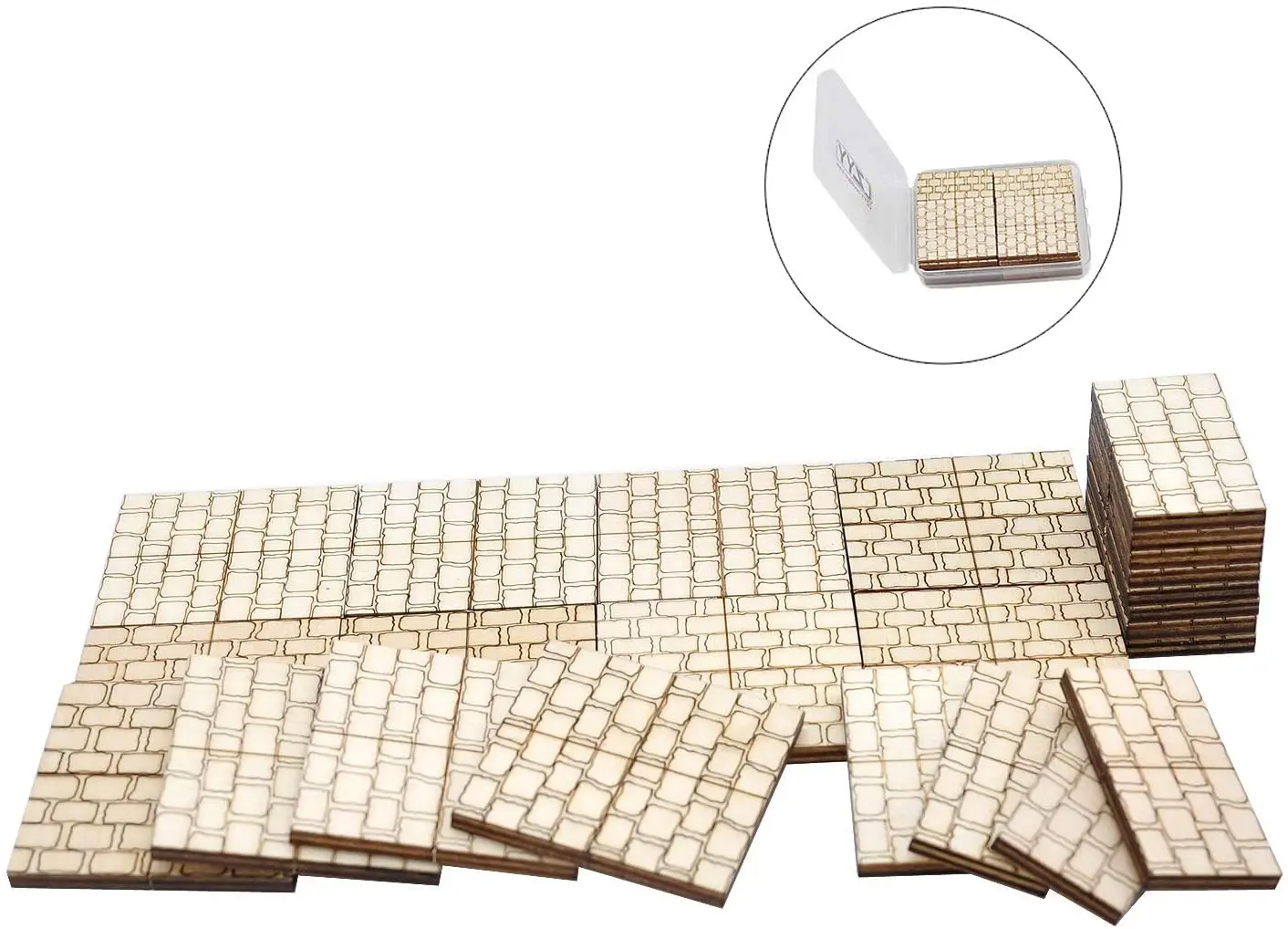 Dungeon Stone Square Floor Tiles (Set of 24) Wooden Laser Cut D&D ...