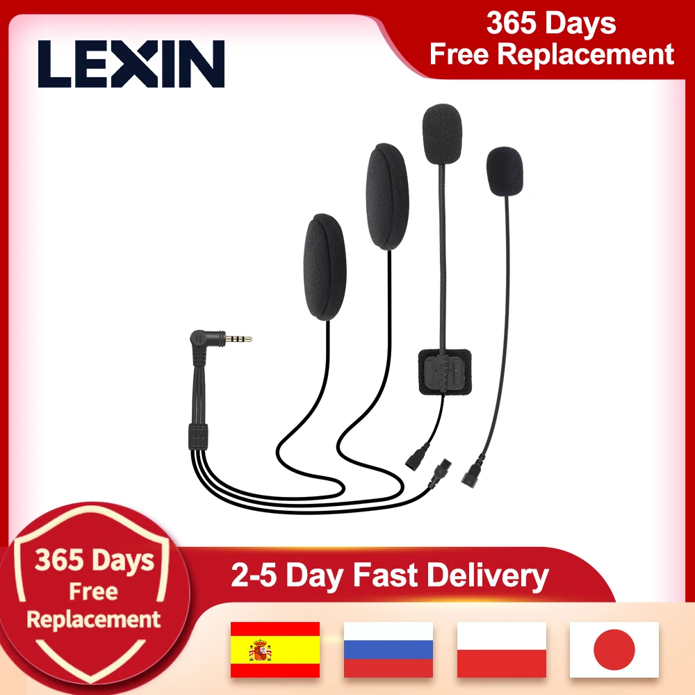 Brand-Lexin-intercom-Headphone-Accessories-for-LX-B4FM-B4FM-X-Bluetooth ...