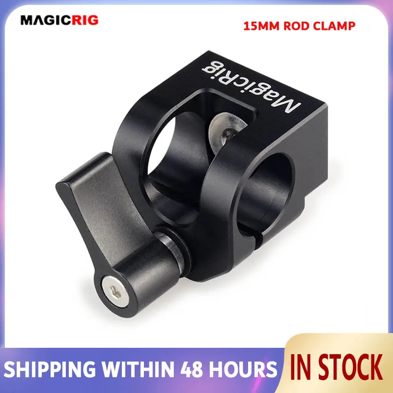 Magicrig Single Hole 15mm Rod Clamp With Arri Accessory Mount On Camera ...