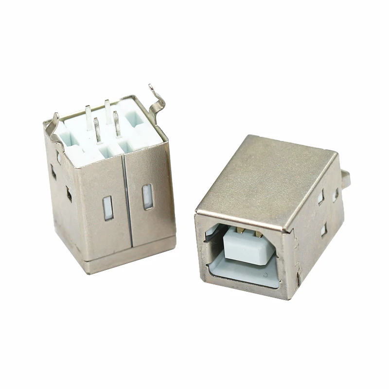 10Pcs Square USB Socket USB B Type Female 180 Degree PCB Welding Parent ...